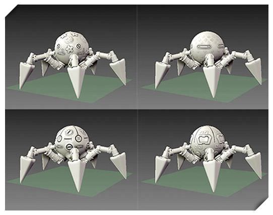 Kirby: Planet Robobot concept art for Haltmann Works Company and Susie